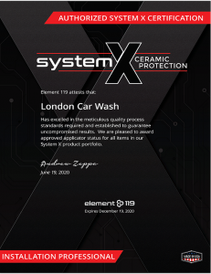 System X Coating | London Car Wash